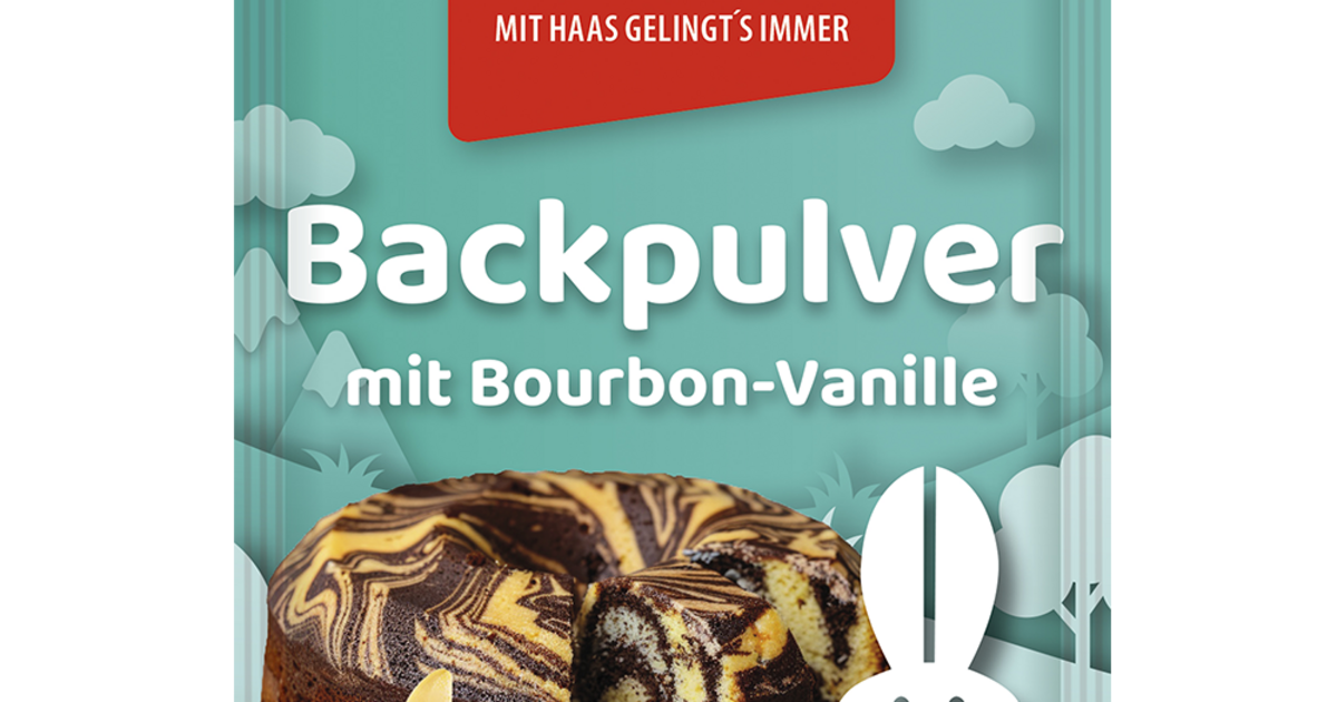 Haas Backpulver mit Bourbon-Vanille